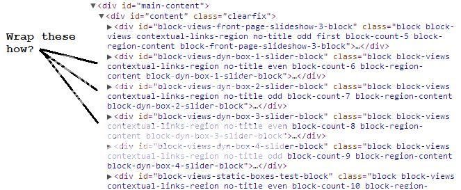 blocks - Inserting div wrappers - changing hierarchy of the html - Drupal Answers