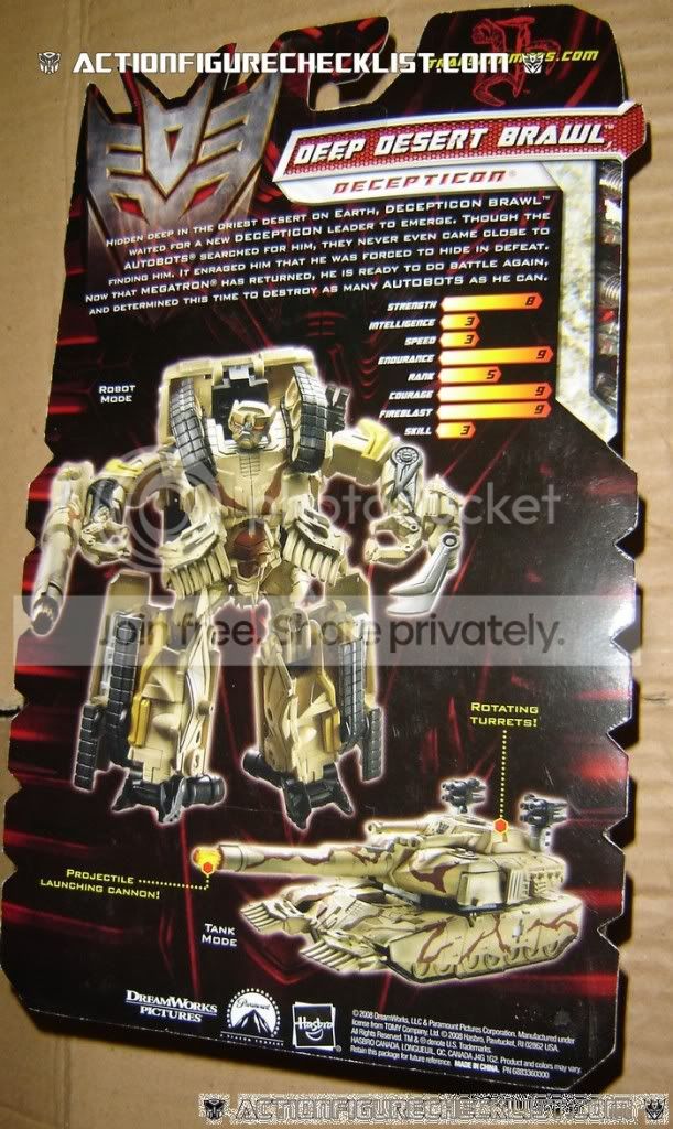 Transformers: Revenge Of The Fallen Deluxe Deep Desert Brawl In Package ...