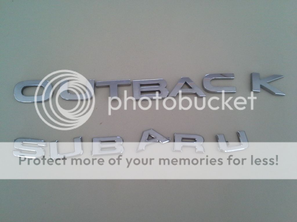 Subaru Outback lettering Gen 3 | Subaru Outback Forums