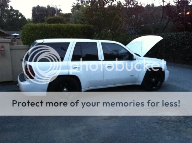 White tbss Powdercoat Gloss black rims.. | Chevy Trailblazer SS Forum