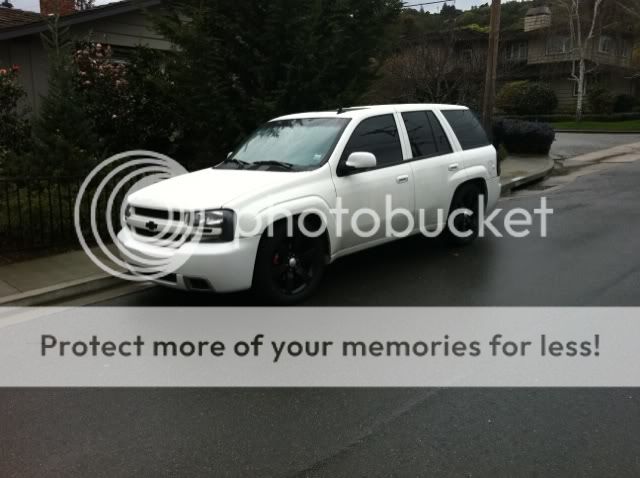 White tbss Powdercoat Gloss black rims.. | Chevy Trailblazer SS Forum