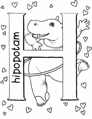 Litere alfabet - planse de colorat - Planse de colorat - Desene de colorat